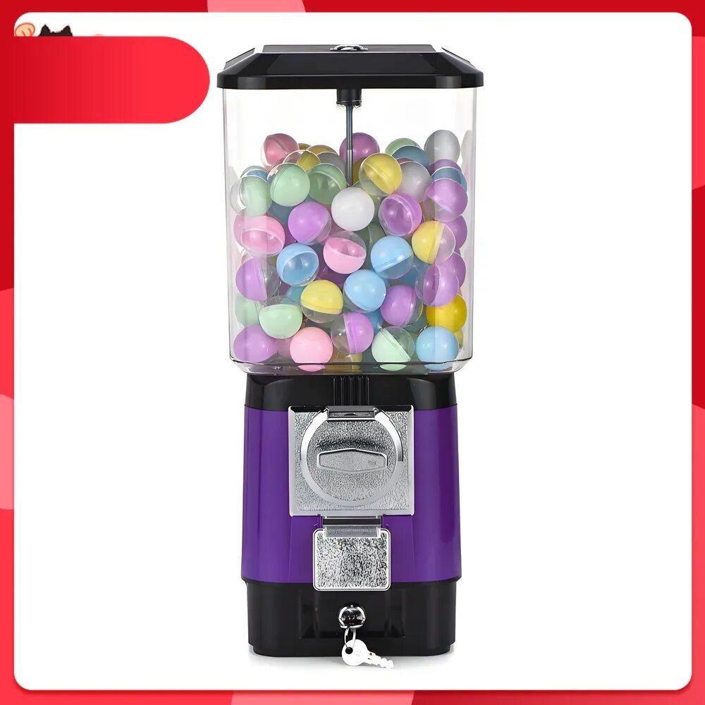 Вендинговый автомат для жвачек, попрыгунчиков, игрушек в капсулах и конфет/Опционально с монетным приводом/Механический торговый вендинговый аппарат KIDSTOP