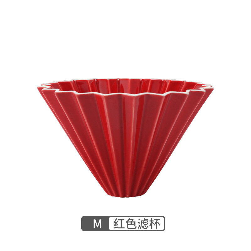 Кофейный фильтр для ручного заваривания, большая чашка V60, складной фильтр, набор для капельного кофе, керамический фильтр