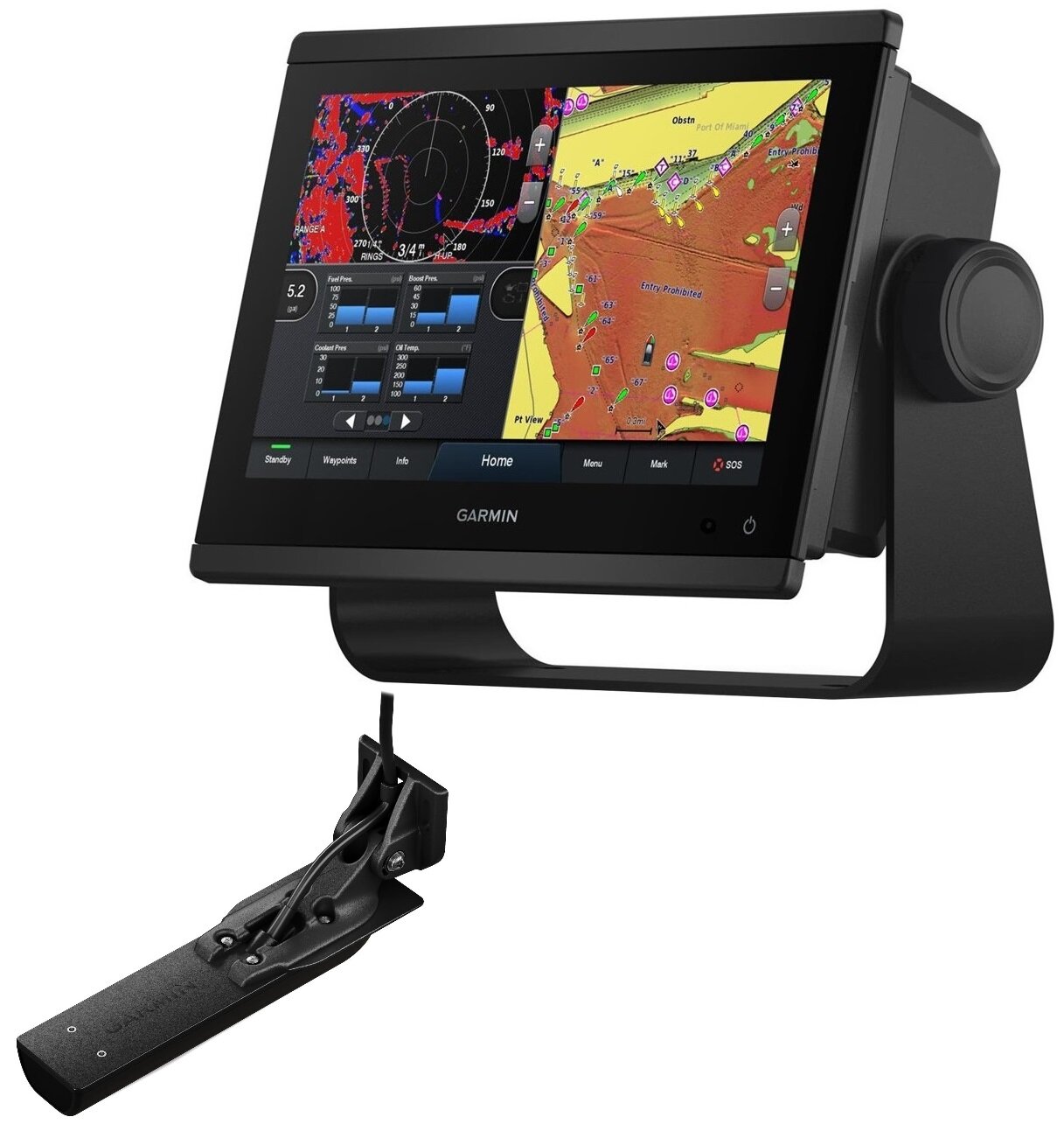 Эхолот-картплоттер Garmin GPSMAP 923XSV с датчиком GT56UHD-TM