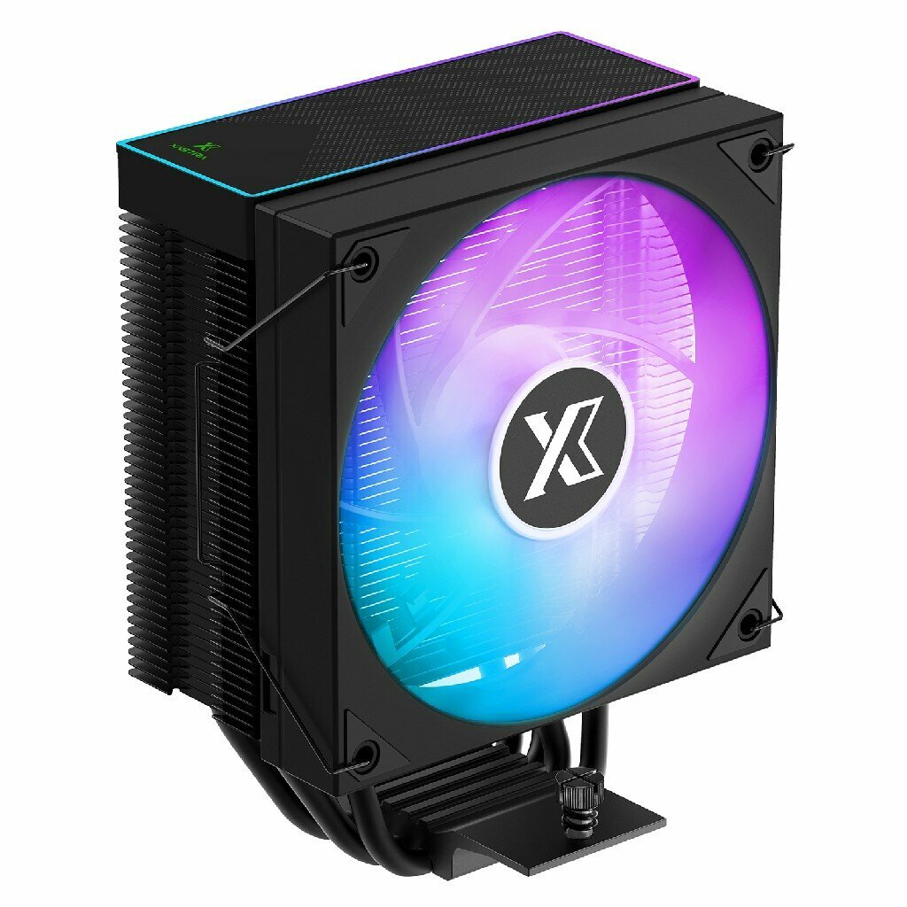Кулер для процессора XASTRA AR400 FRGB BK LGA1851/1700/1200/115X/AM5/AM4 (TDP 220W, 4 тепл. трубки , PWM FAN FRGB 120mm)