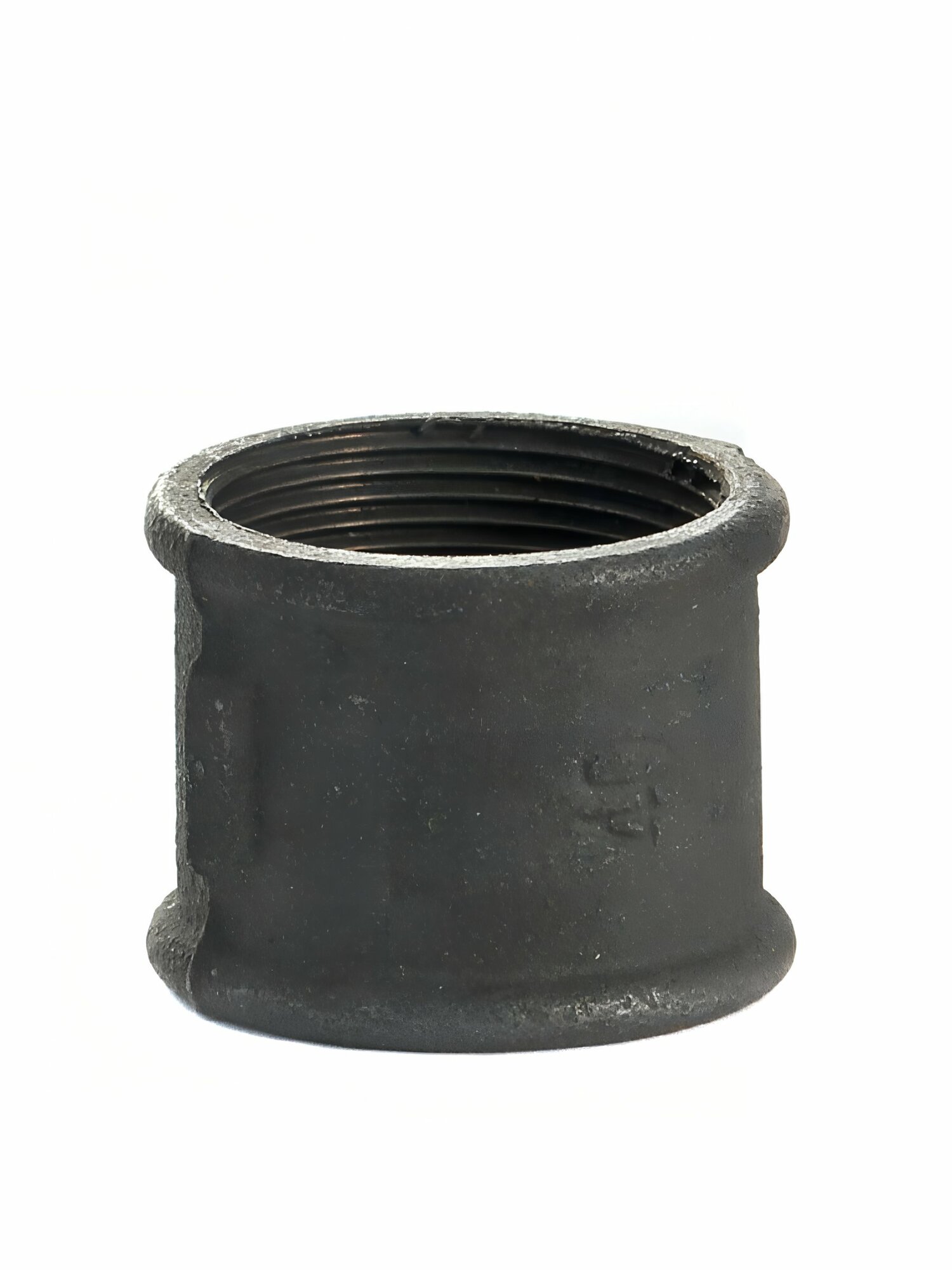 Муфта резьбовая стальная 1" 1/2 DN 40 черная для труб, Россия
