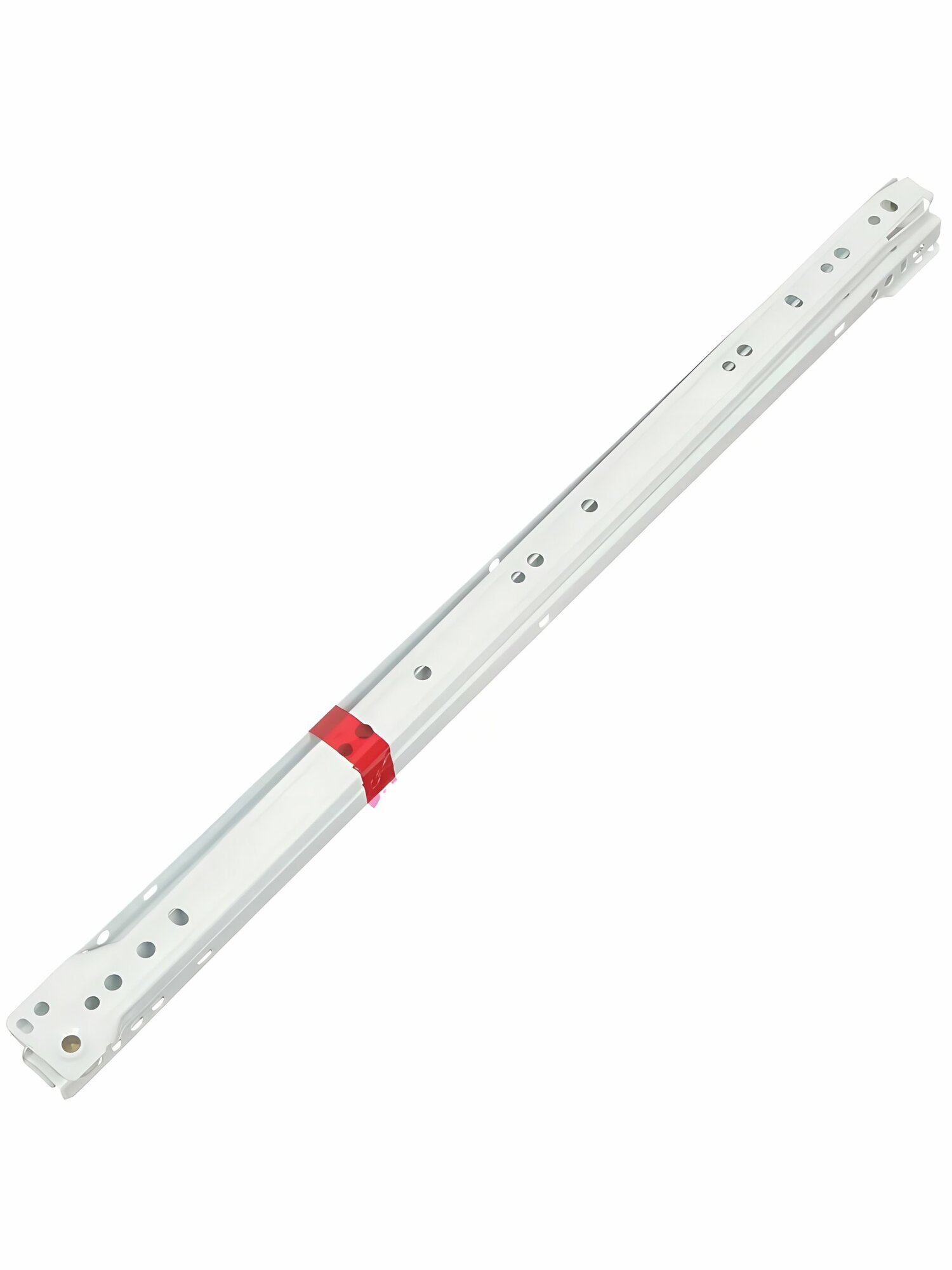 Направляющая роликовая Trodos 550 мм белая, крепление мебельное, Китай, 1 шт