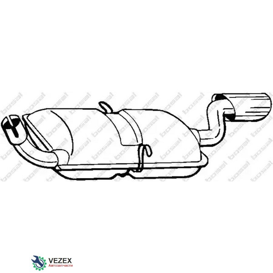 BOSAL 235-193 Глушитель (задняя часть)