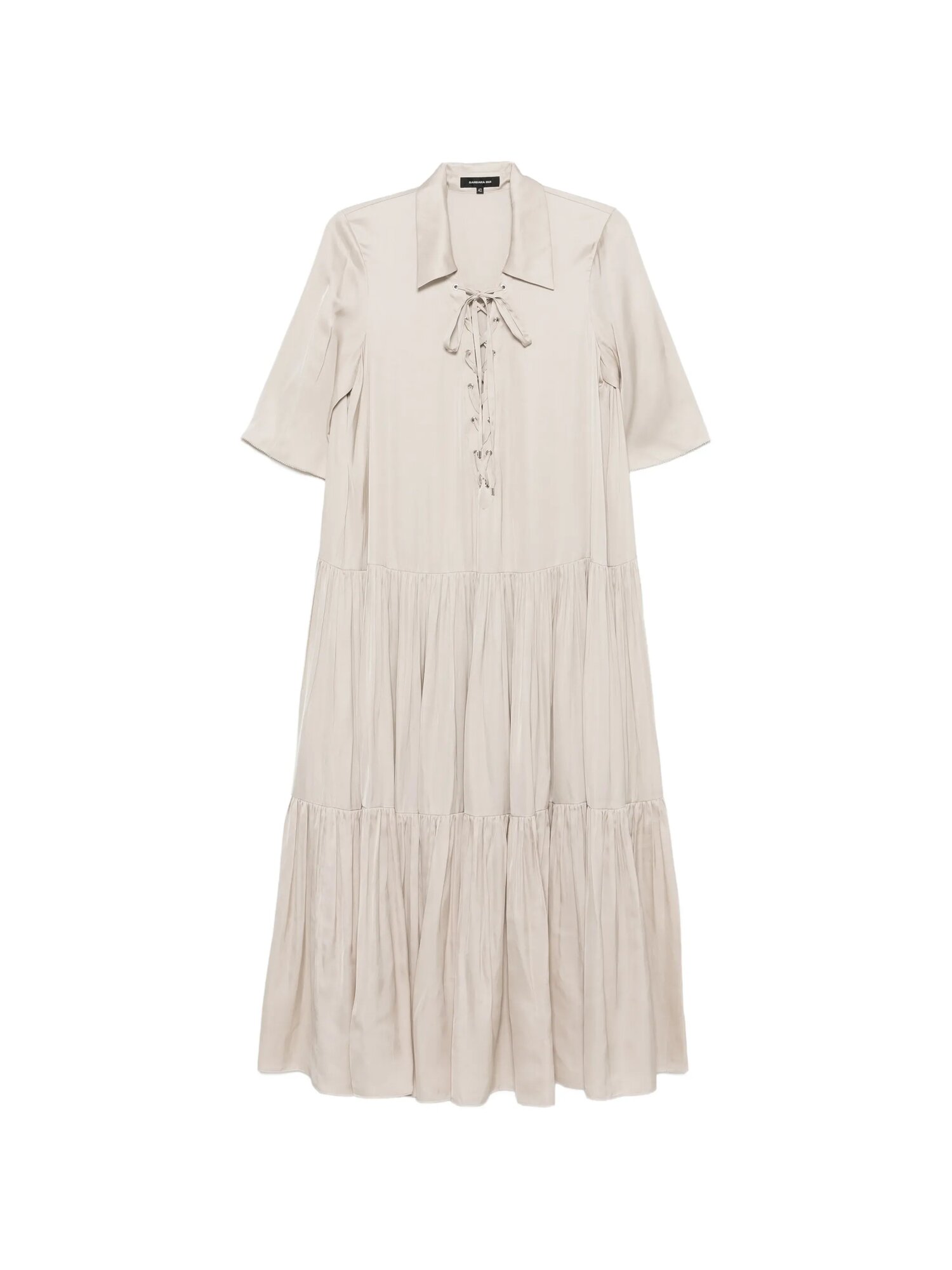 Платье Tiered lace-up midi dress