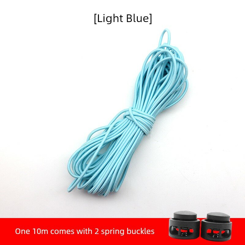 Аксессуары для круглой эластичной ленты, высокоэластичная резинка, тонкая эластичная веревка, аксессуары, черно-белая