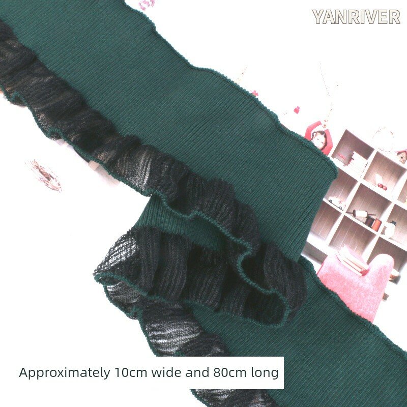 Прозрачные рифленые трикотажные эластичные тесьмы для одежды с волнистыми краями и кружевной тесьмой из рифленой ткани.