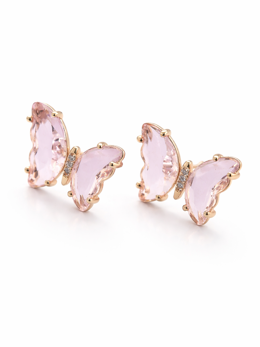 Серьги пусеты, кристалл