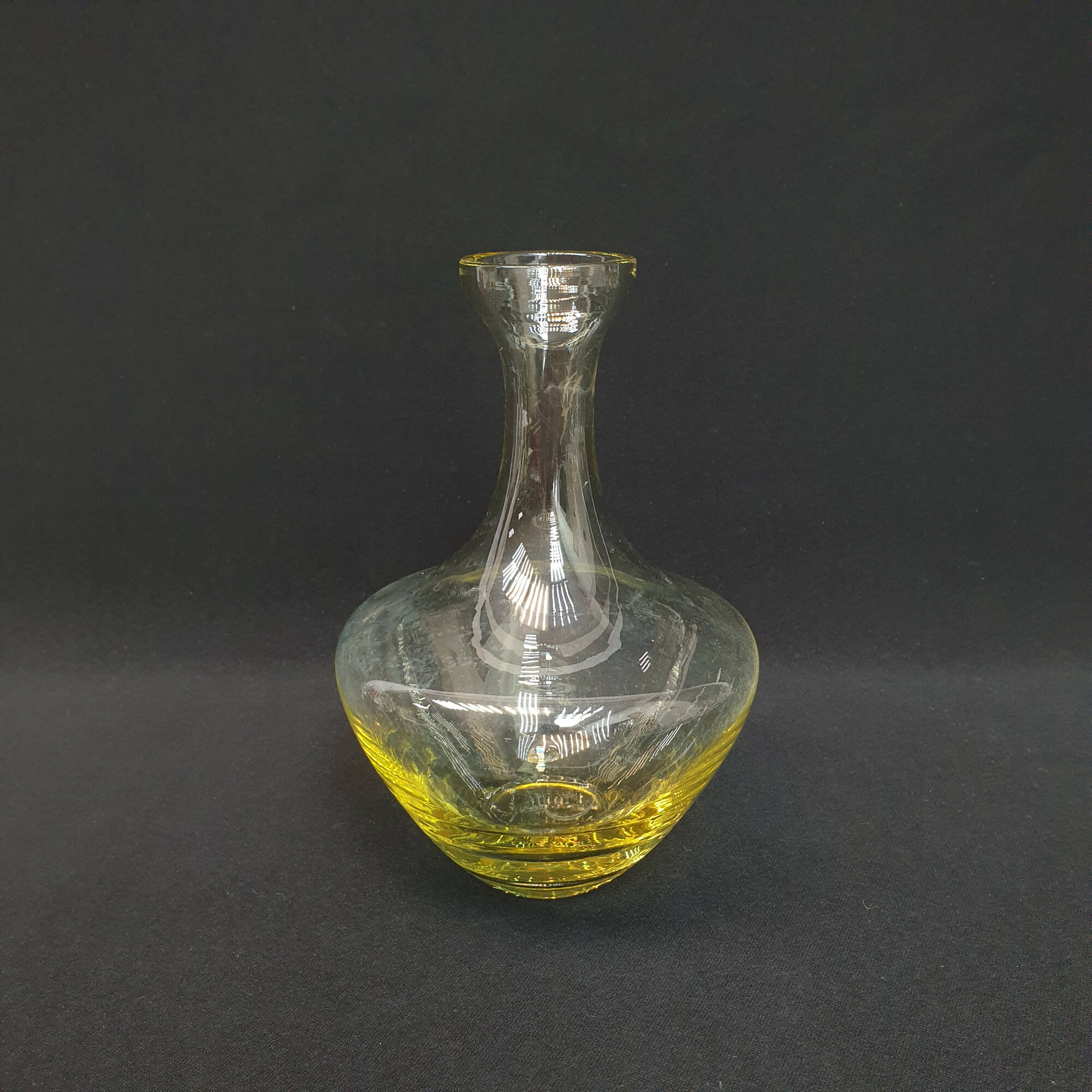 Винтажный штоф без пробки 650 мл цветное стекло СССР