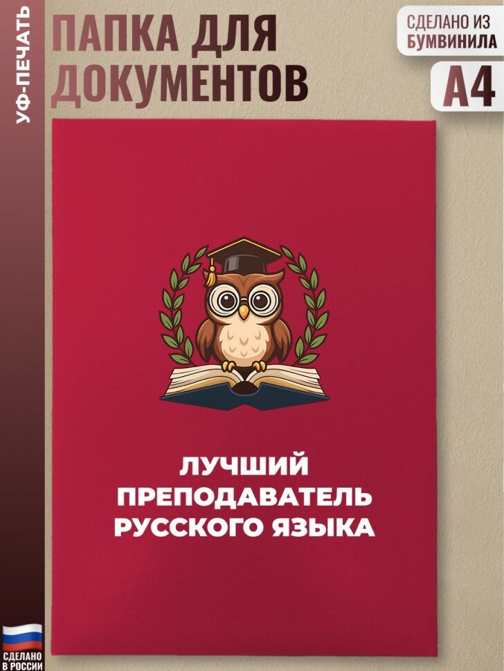 Красная папка "Лучший преподаватель русского языка"