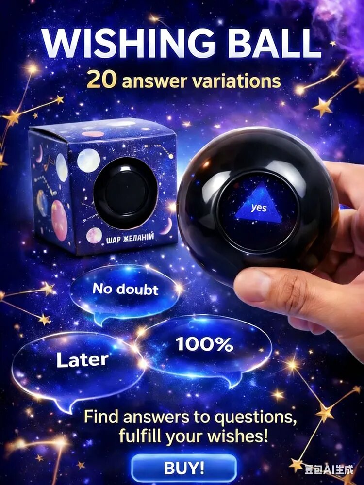 Шар желаний "Космос", 7 см