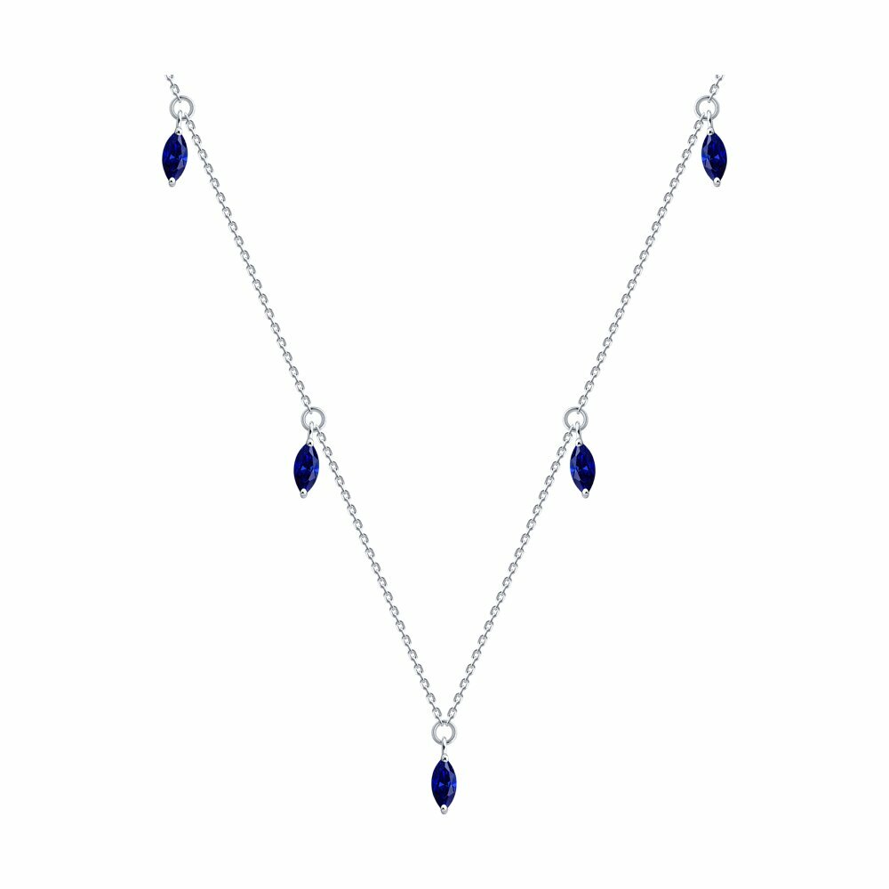 Колье, белое золото, 585 проба