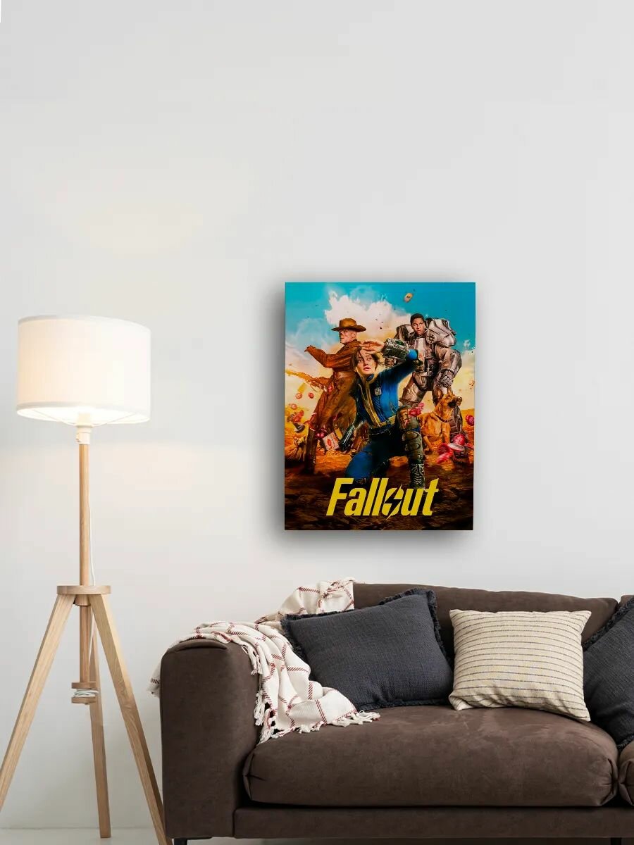 Картина на стену Fallout, на подрамнике, 1шт, 25х17 размер. — фото 1