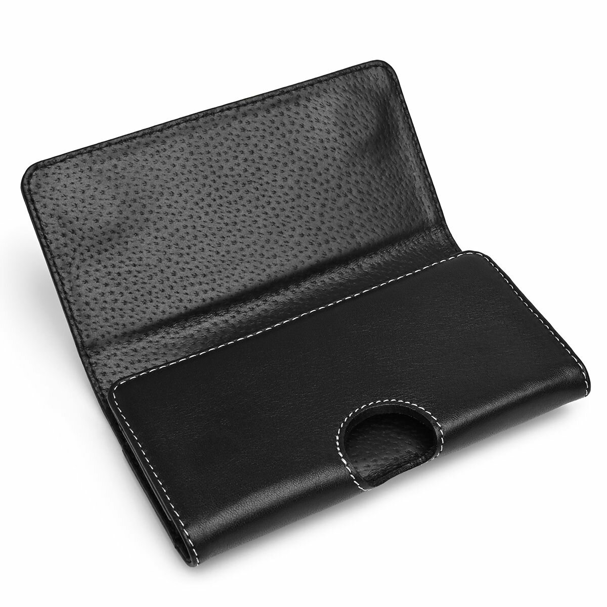 Чехол сумка для смартфонов на ремень, натуральная кожа