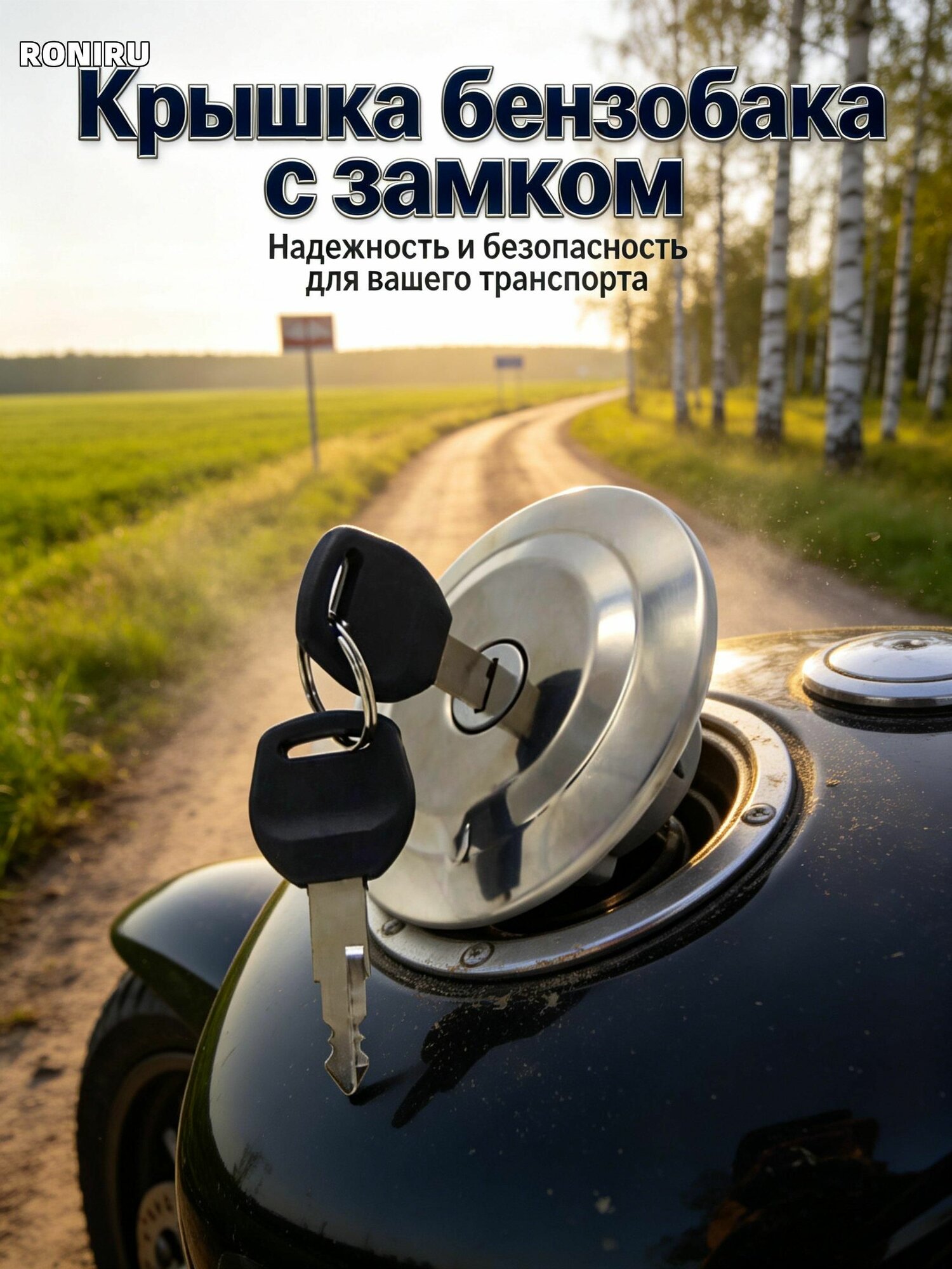 Крышка бензобака с замком для мопеда Альфа RX/GS, для мотоцикла YBR125