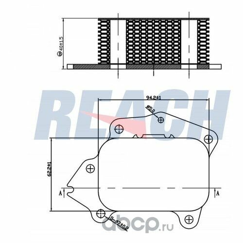 Радиатор масляный PEUGEOT 207 06- Reach 12411008