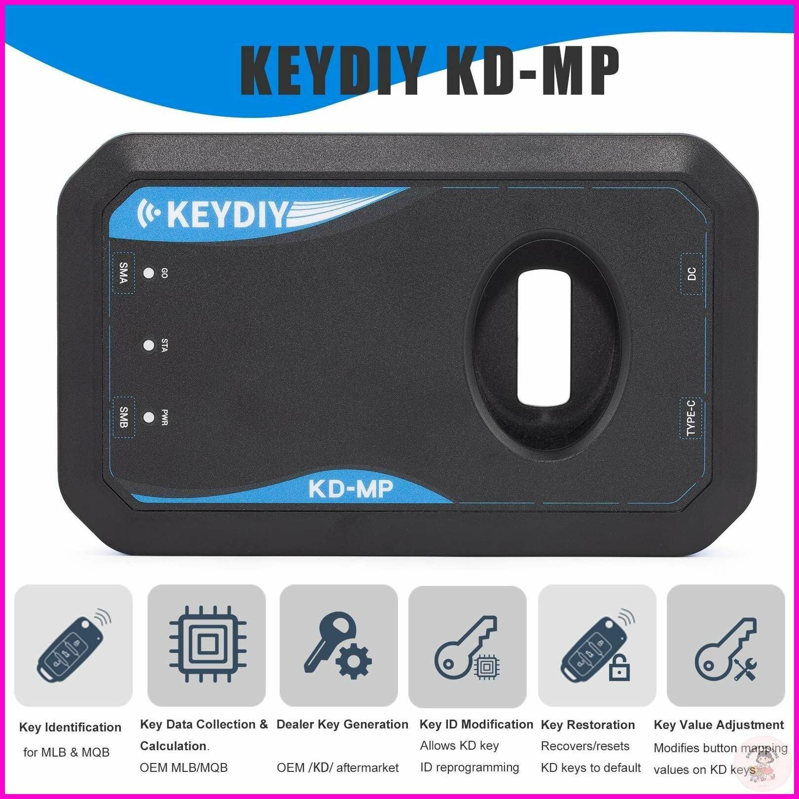 KEYDIY KD-MP программатор ключей для систем MLB и MQB — добавление, идентификация, генерация и восстановление KD-ключей
