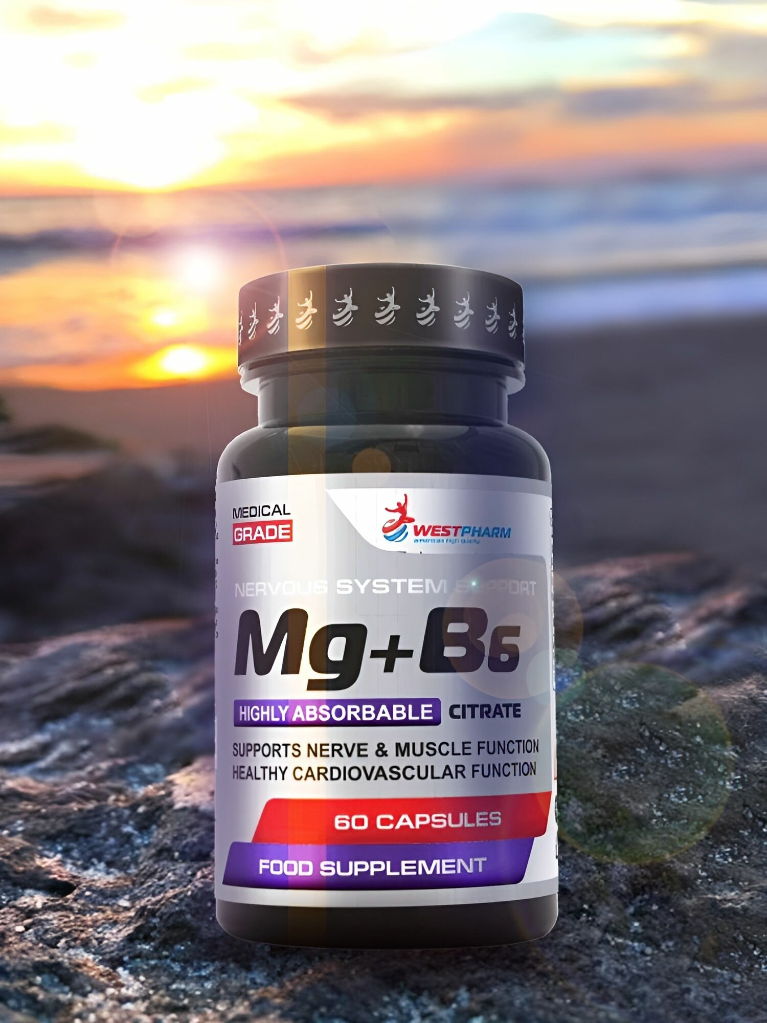 Mg+B6 / Магний+B6, 60 капсул