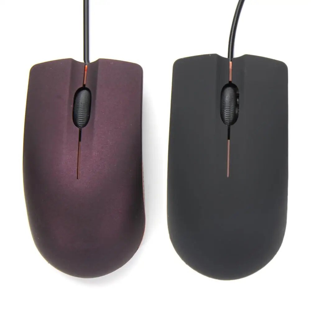 Проводная мышь APWIKOGER, 1200 DPI, 2шт, Черный/Фиолетовый