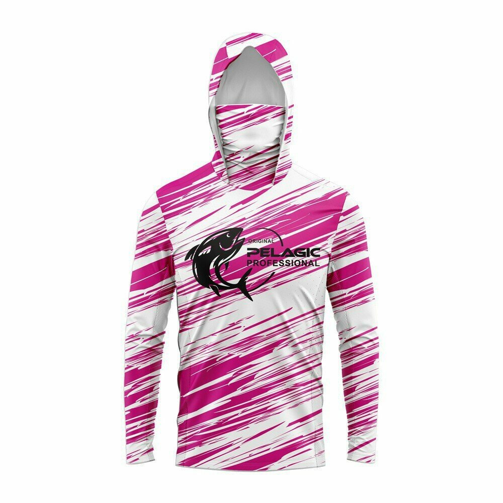 PELAGIC Джерси мужская для рыбалки с капюшоном с принтом Точки, рыболовный лонгслив летний солнцезащитный