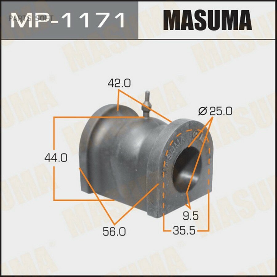 Втулка стабилизатора переднего MASUMA MP-1171 | цена за 1 шт