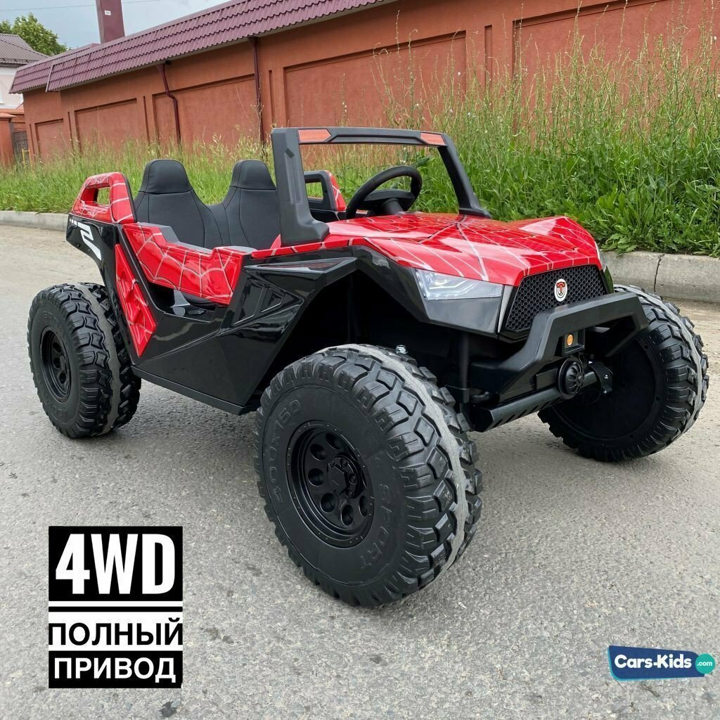 Электромобиль Buggy A707AA 4WD 24V красный спайдер, 4 колеса