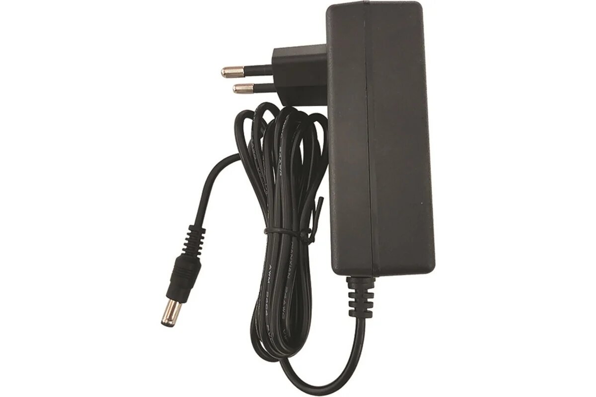 Блок питания OGM PS3‑21 12 В 36 Вт черный IP20 86×49×30 мм с кабелем 90 см и коннектором 2,5×5,5 мм