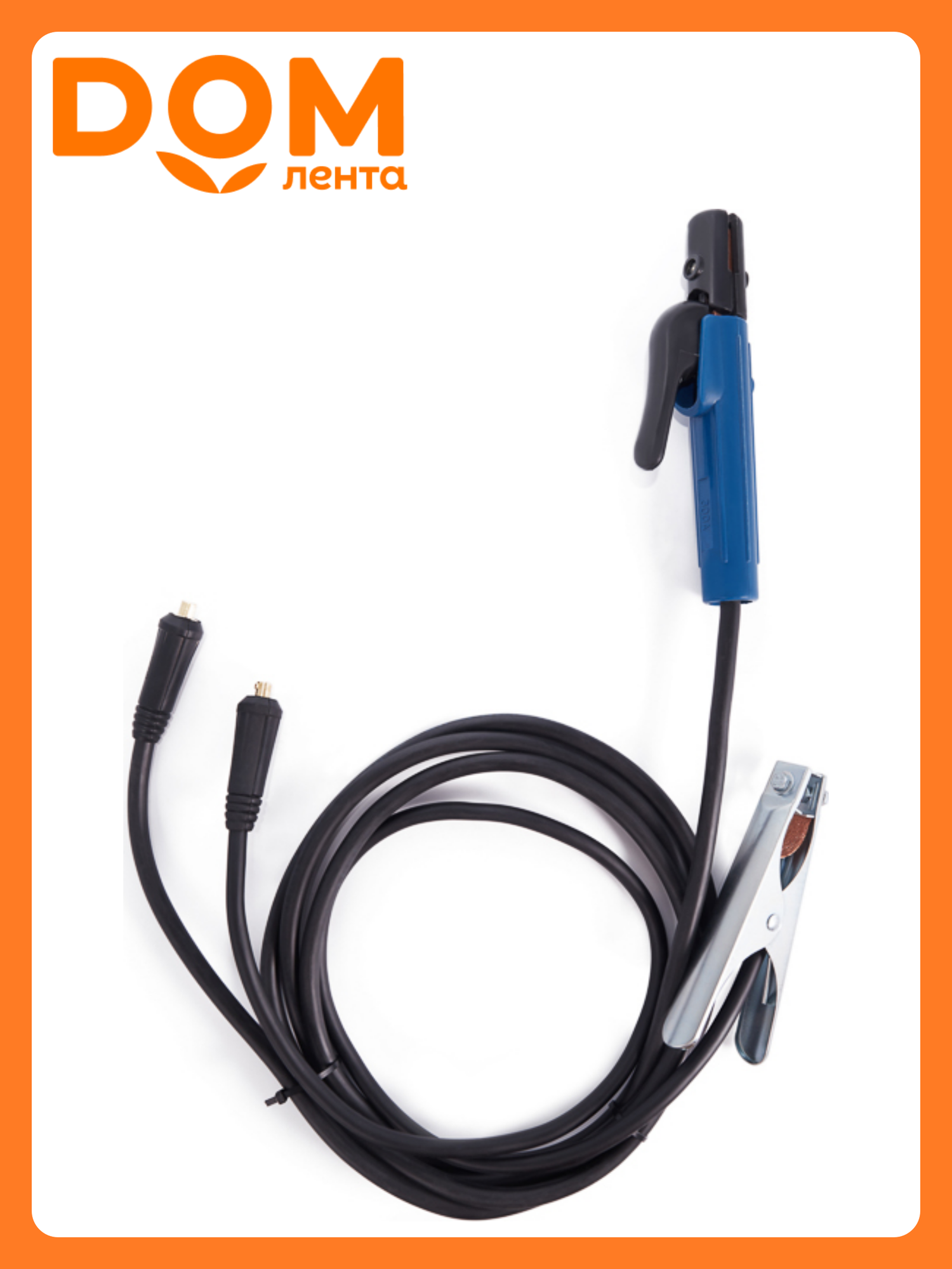 Комплект сварочных проводов REXANT СКР медь 10-25 16 мм² 3 м