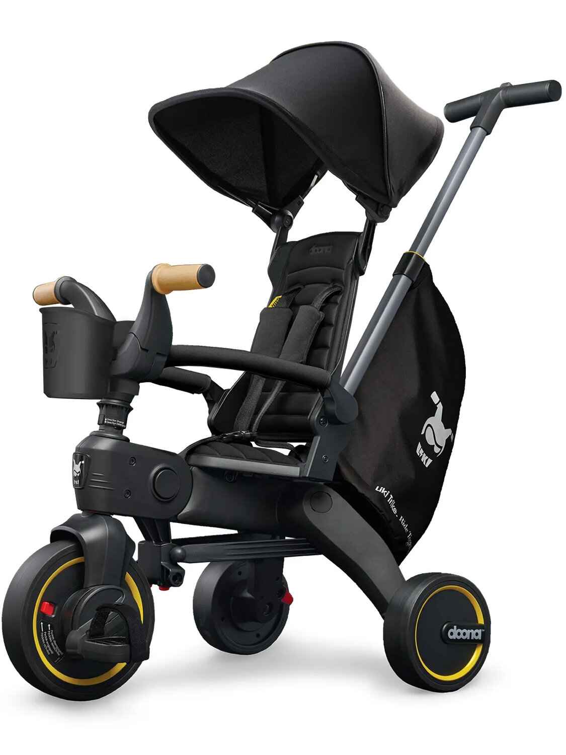 Велосипед - коляска 3-х колесный складной Doona Liki Trike S5 Nitro Black