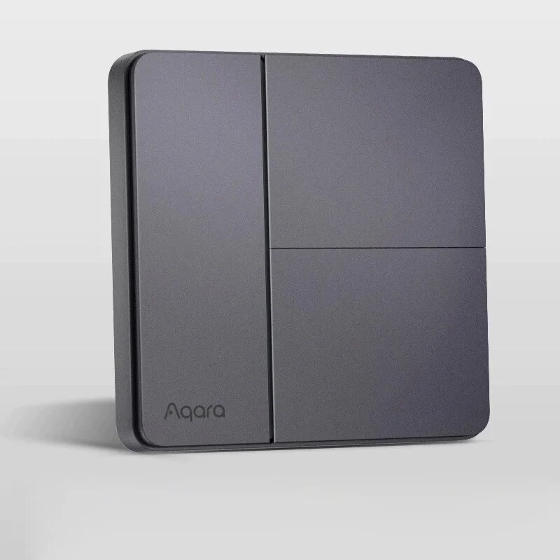 Умный выключатель на стене Aqara Smart Wall Switch Z1 Zigbee 3.0 с нулевым проводом и нулевым проводом 1/2/3/4 клавишный беспроводной умный выключатель для Apple Homekit-2 клавишный серый