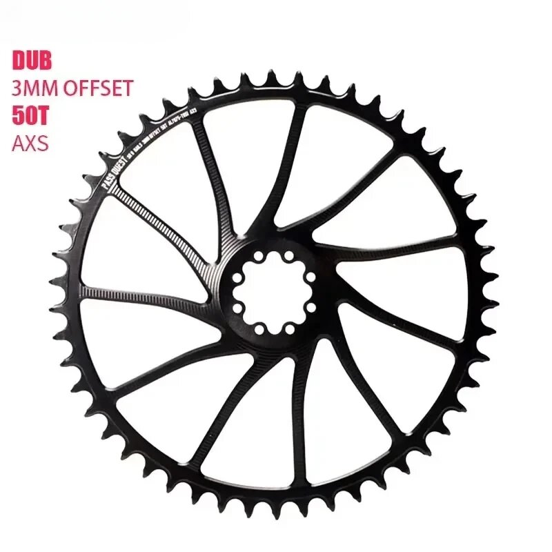 Цепная звезда PASS QUEST 50T 3мм, SRAM AXS, черная