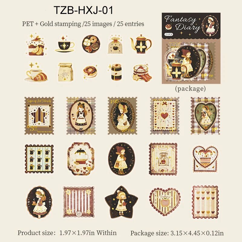 Набор стикеров Fantasy Diary TZB-HXJ-01
