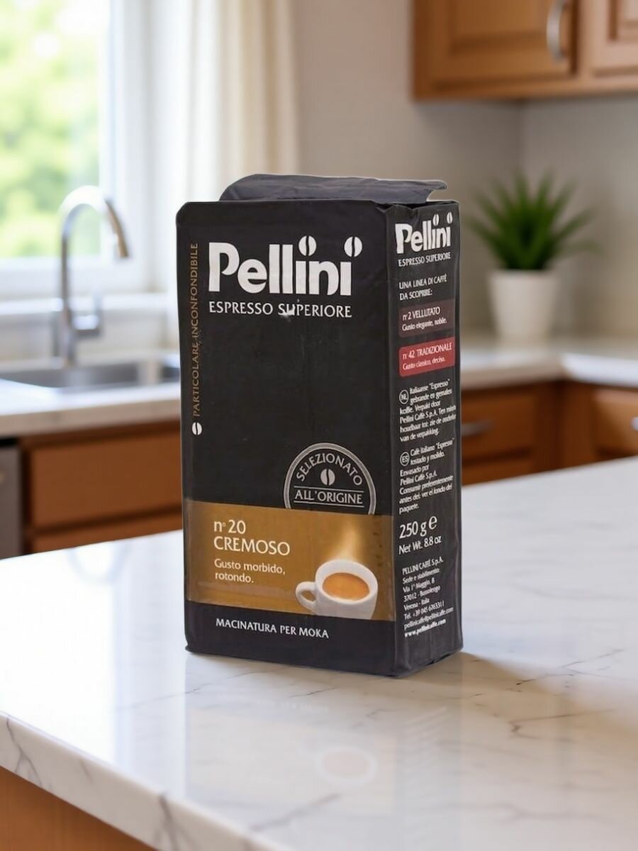 Pellini Espresso Bar cremoso 250г, молотый кофе