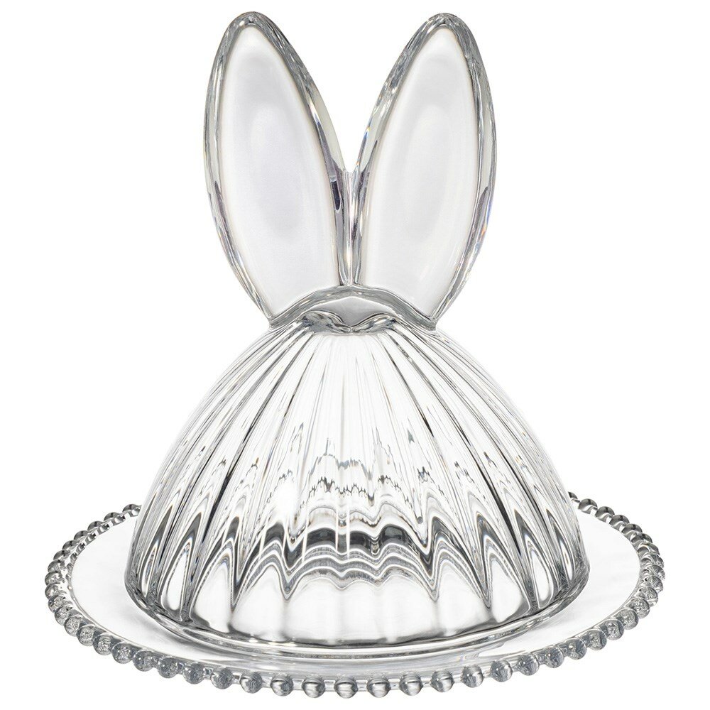Блюдо сервировочное с крышкой "Rabbit family" 19,3*19,3*19 см