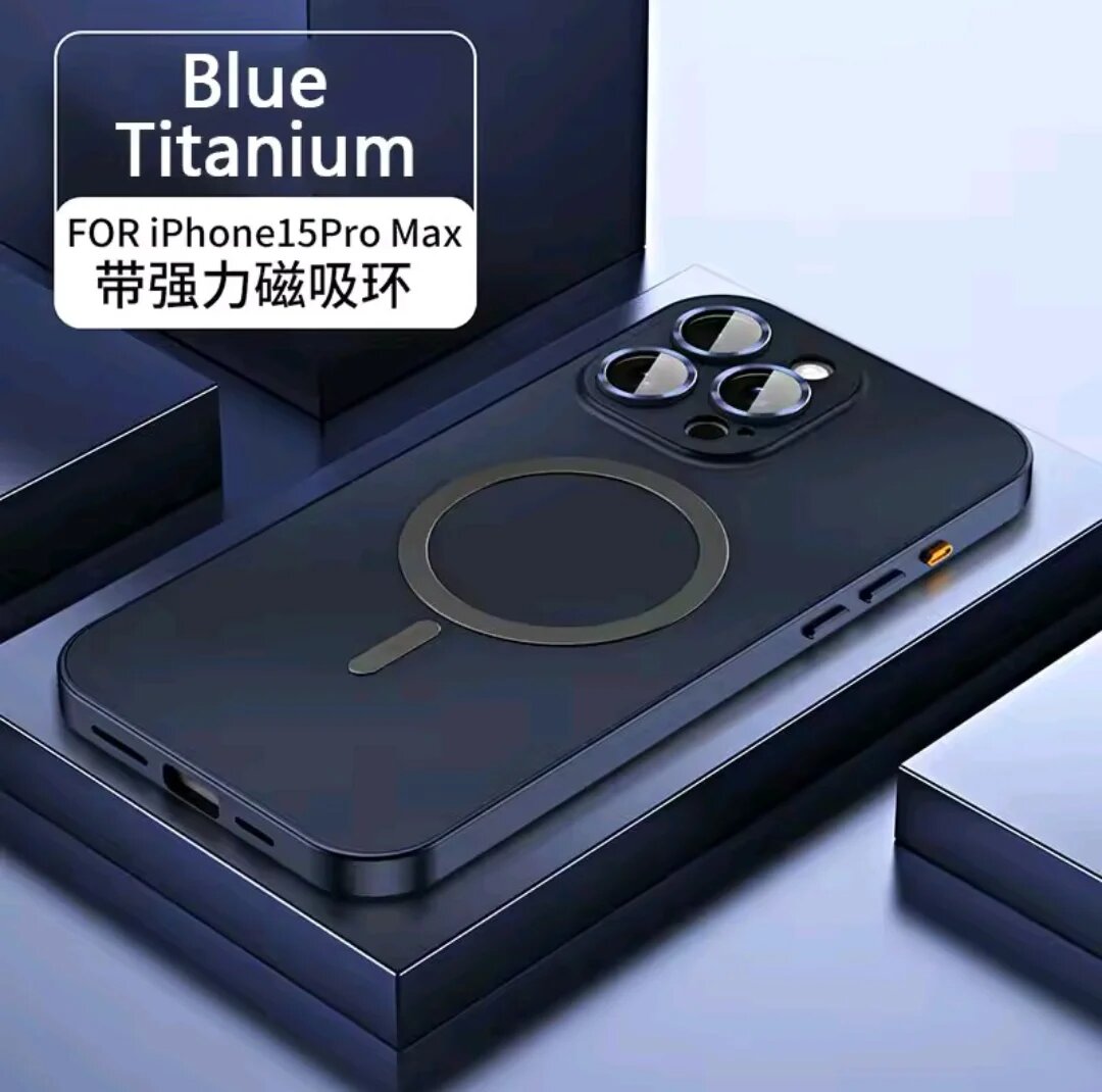 Чехол на iPhone 17 Dark Blue, MagSafe