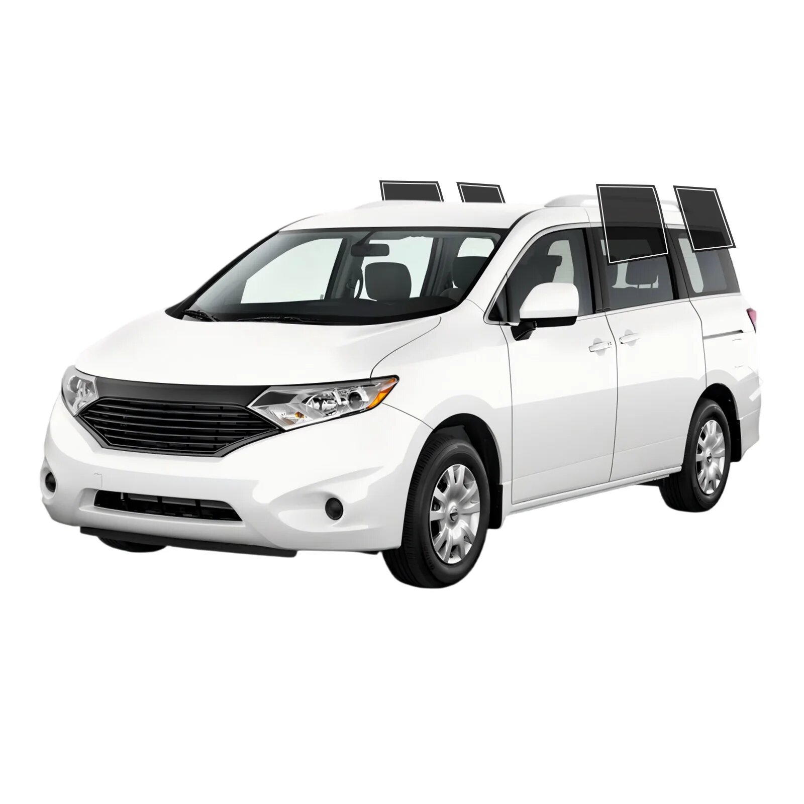 Тонировка для Nissan Quest 1993-2017, Side Back, 45%