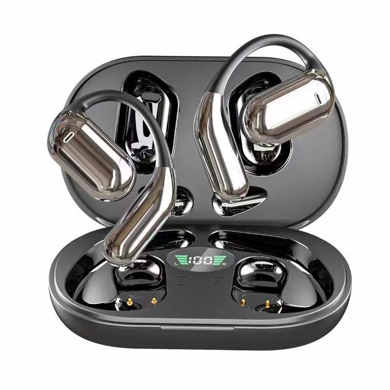 Беспроводные наушники Open-ear для спорта, удобная посадка, 30 часов автономности, YYK-Q16 черный