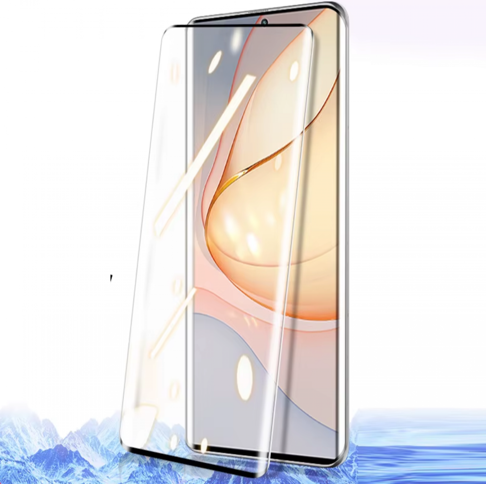3D/5D защитное изогнутое стекло MyPads 5D Forti Glass для ZTE Nubia Z40 Pro с полным покрытием