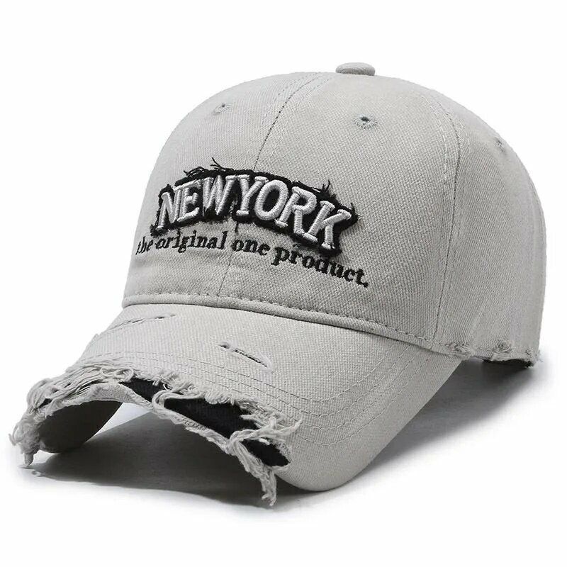 Шляпа женская летняя，шляпа мужская，Универсальная бейсболка "NEW YORK" в стиле гранж, для спорта и отдыха