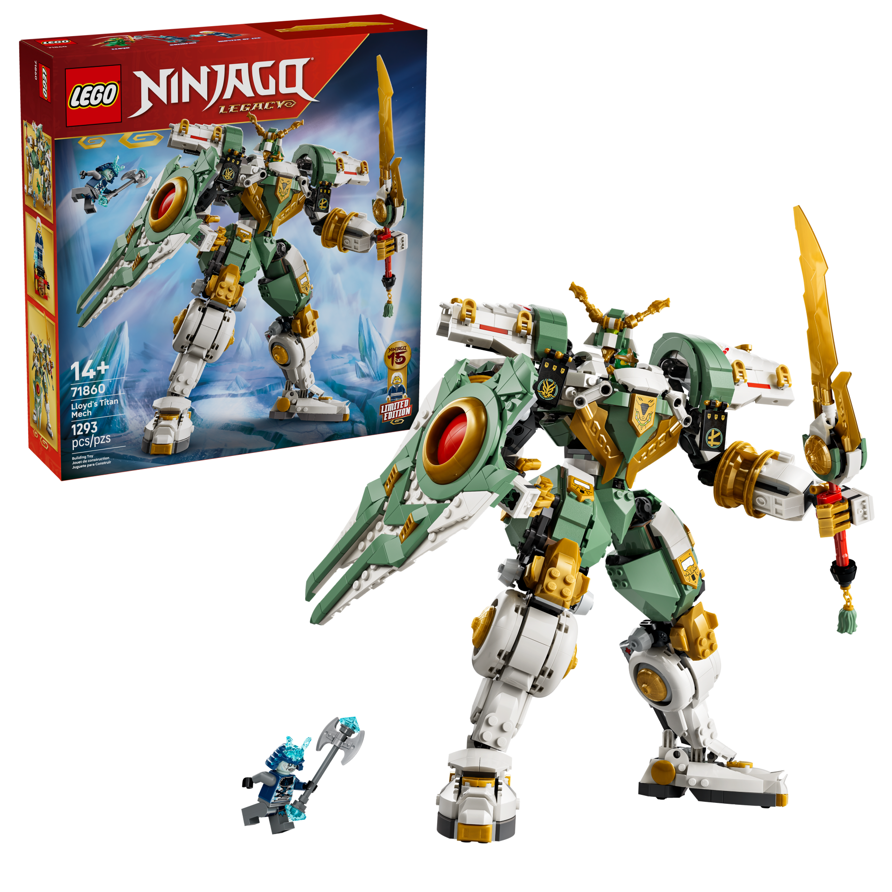 Конструктор LEGO Ninjago Титановый Мех Ллойда 71860, 1293 детали, от 14 лет