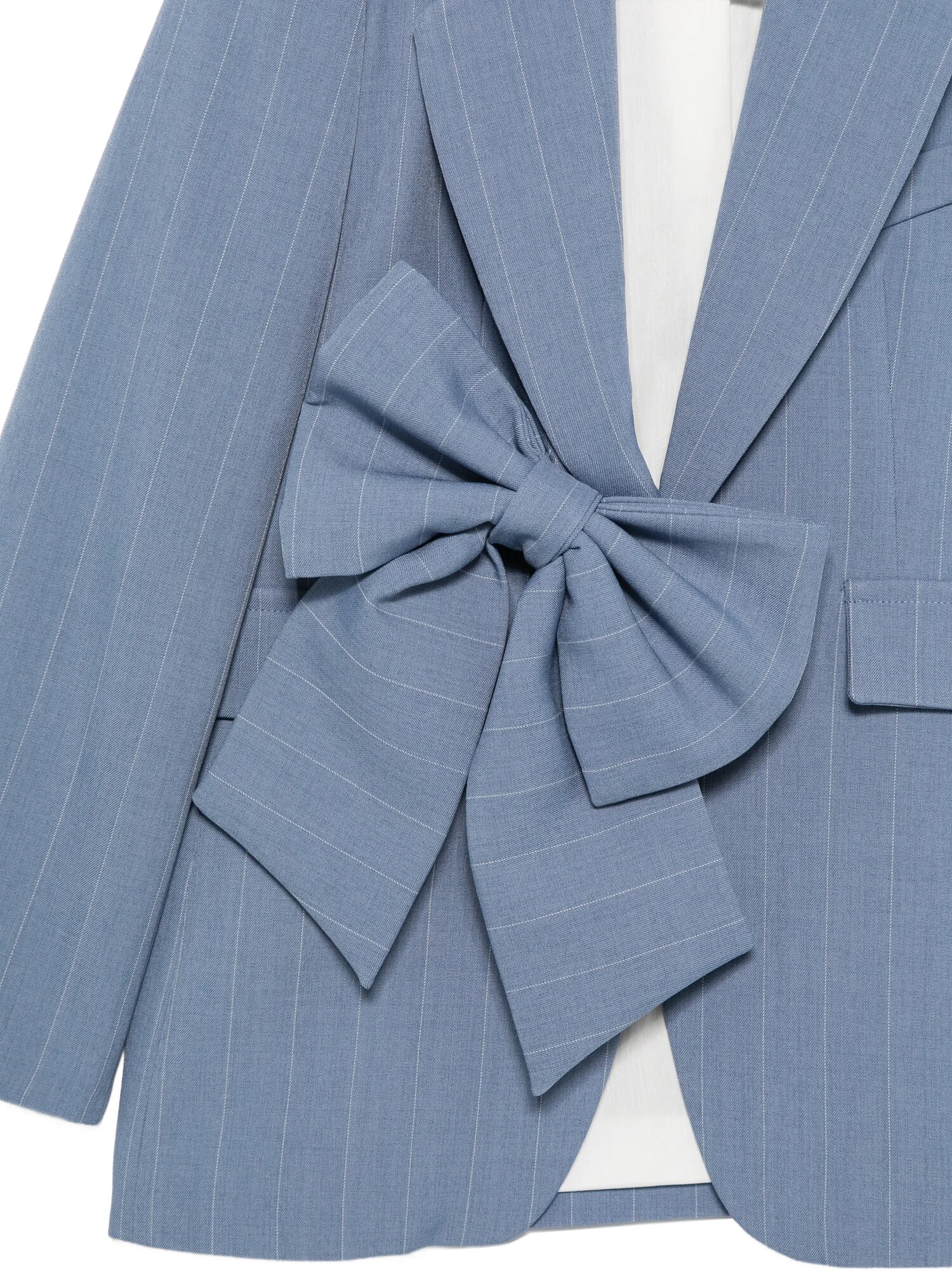 Пиджак alapage Bow-detail blazer, размер 8 лет, синий — фото 1