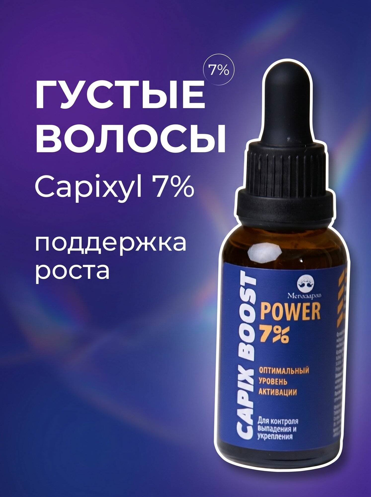 Лосьон-сыворотка для кожи головы против выпадения и поредения волос Capixyl 7% + Redensyl Мегаздрав