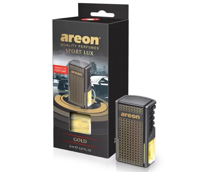 Освежитель (ароматизатор) на дефлектор AREON CAR box BLACK STYLE Золото (72)