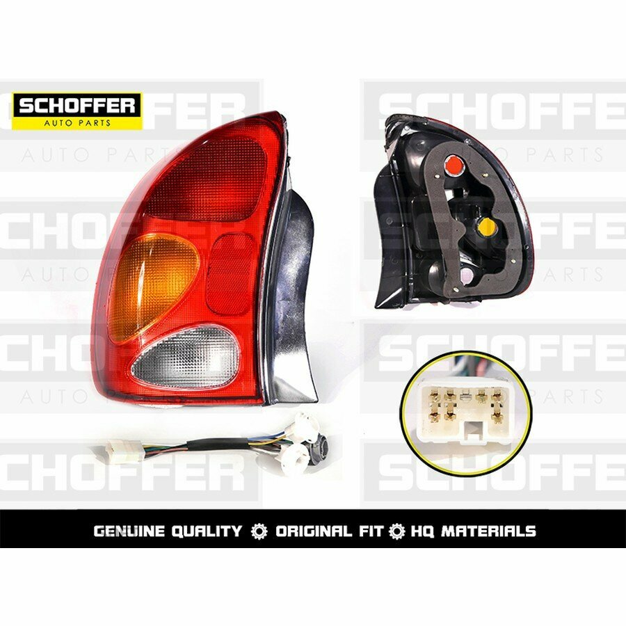 Фонарь задний DAEWOOCHEVROLET LANOS 97- LH от официального дистрибьютора, SCHOFFER, артикул SHF15142