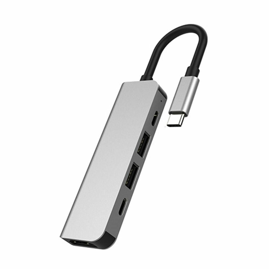 Адаптер USB -концентратора до 2 -кратной поддержки Typec Splitter PD60W