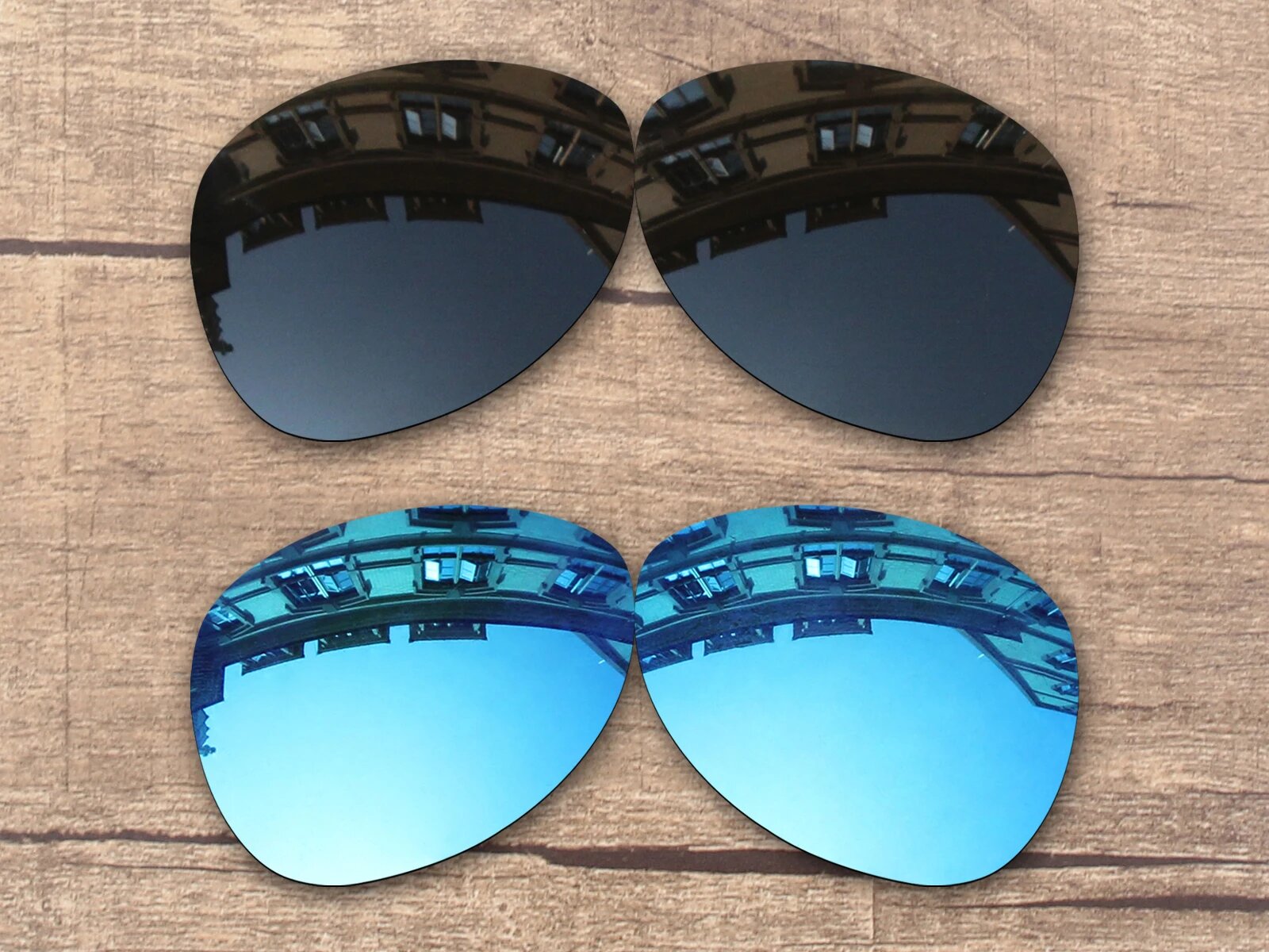 Vonxyz Линзы Oakley OO4057, Black and Ice Blue