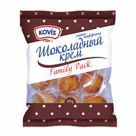 Мини-маффины шоколадный крем Kovis (Ковис), 3 упаковки по 470 гр, Раменский кондитерский комбинат