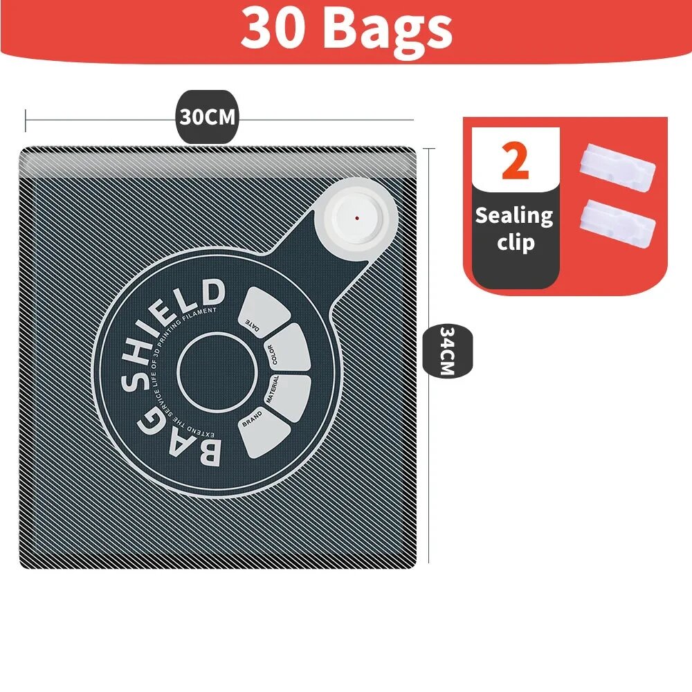 Серый вакуумный пакет для филамента 30 BAGS