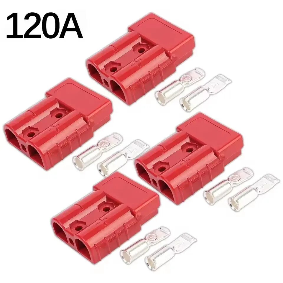 Разъем аккумулятора 120A (красный, 4шт)