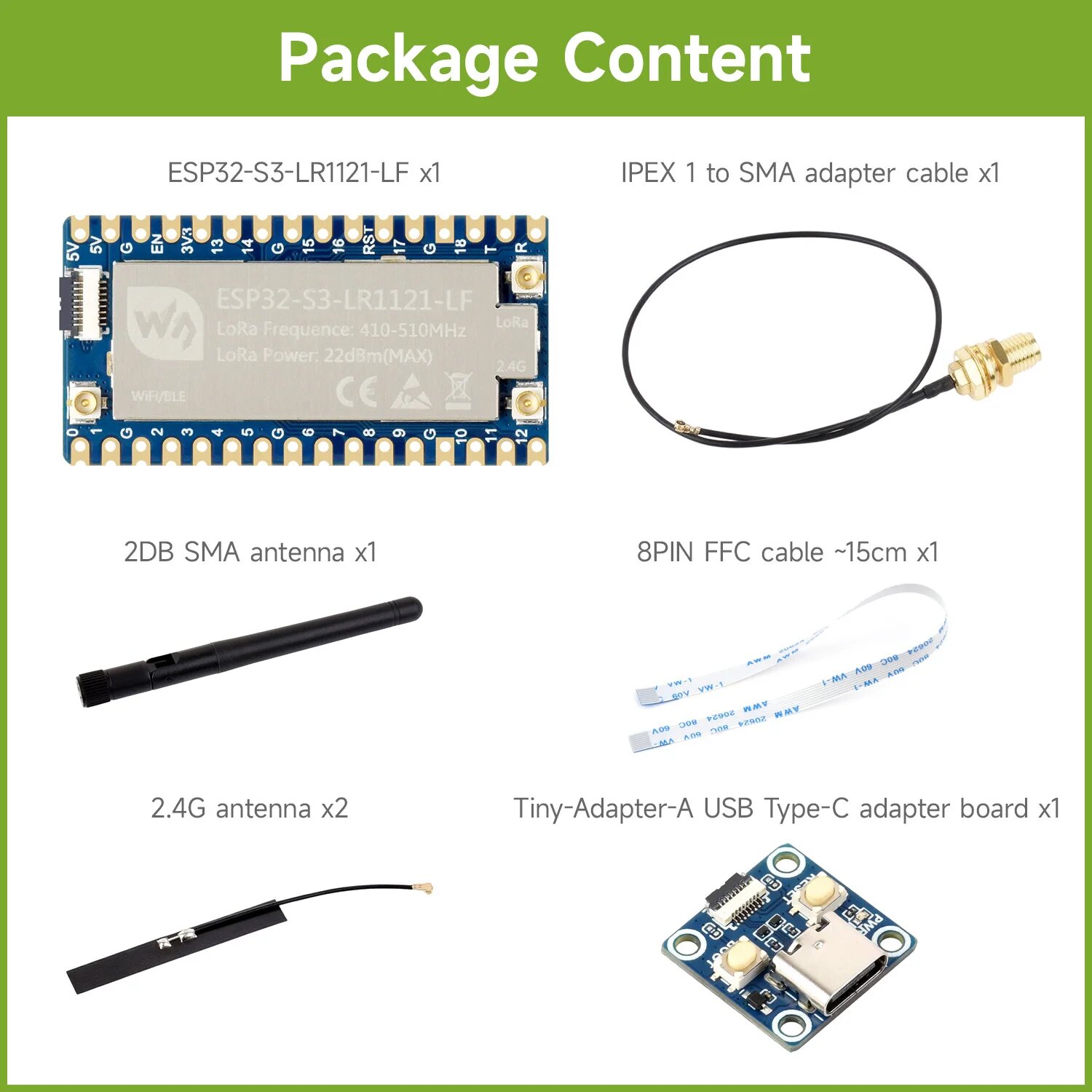 ESP32-S3 LoRa Waveshare LR1121-LF Kit