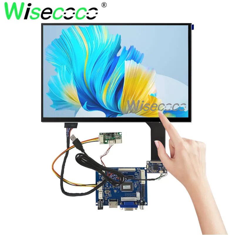 Wisecoco 10.1 дюймов TFT ЖК-комплект 1280*800 IPS 450 нит сенсорный FULL SET